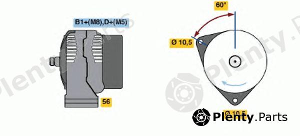 BOSCH part 0124625031 Alternator - Plenty.Parts